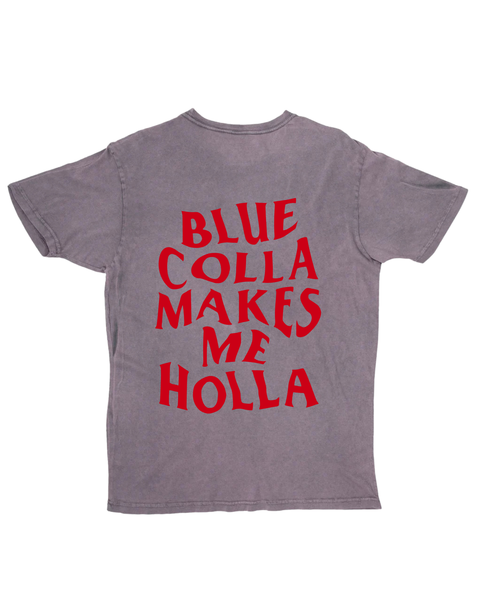 Blue Colla (Red Font) - Vintage Wash – Ward Whimsey